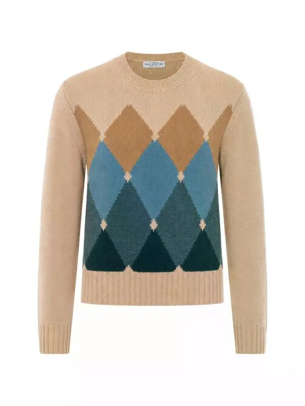 BALLANTYNE Argyle-knit Sweater