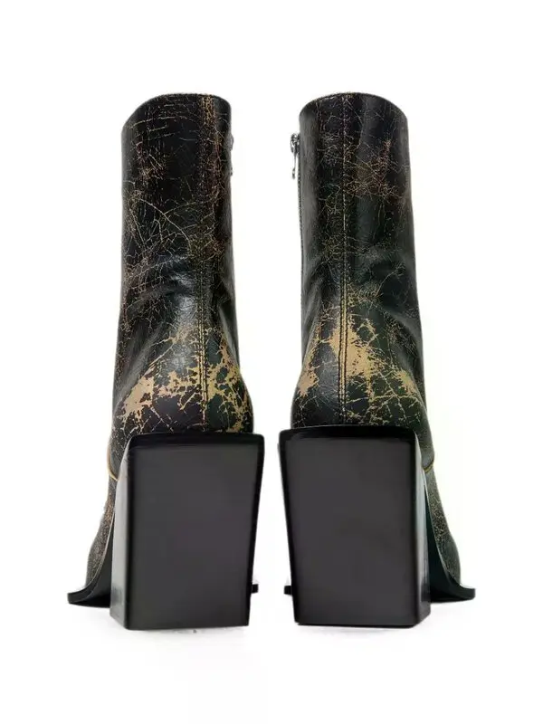 Camper Escandalo Crackled-effect Ankle Boots