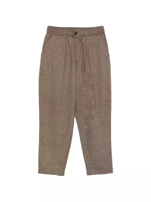 Universal Works Herringbone Pleated Trousers