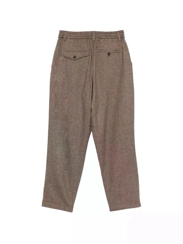 Universal Works Herringbone Pleated Trousers