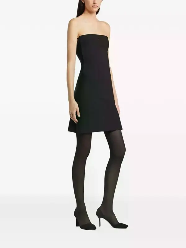 COURREGES Bustier Lingerie Mini Dress - Black