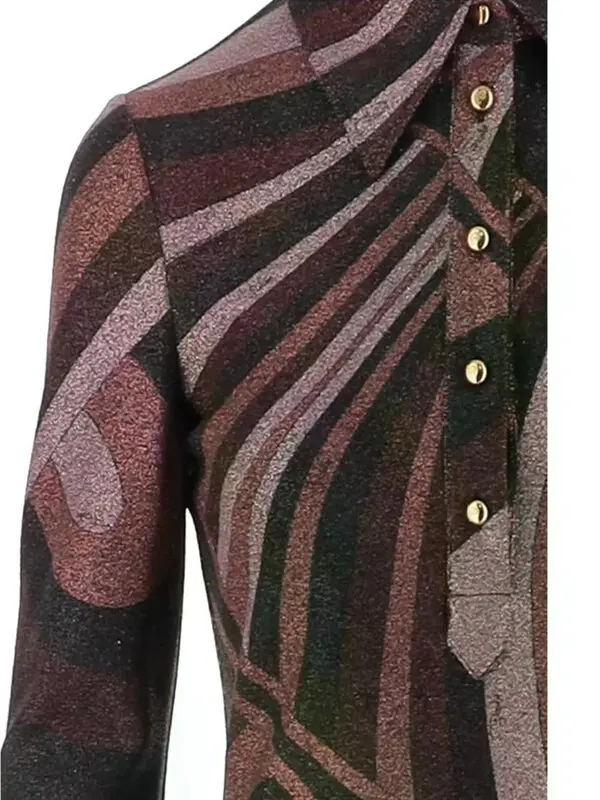 Emilio Pucci Iride-print Lurex Dress