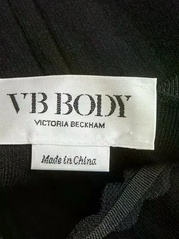 Victoria Beckham Vb Body Rib-knit Mini Dress