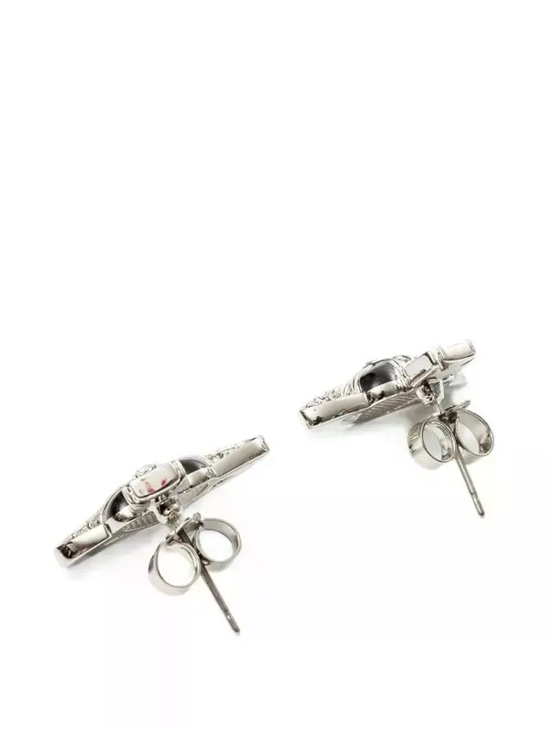 VIVIENNE WESTWOOD New Diamante Heart Orb Earrings