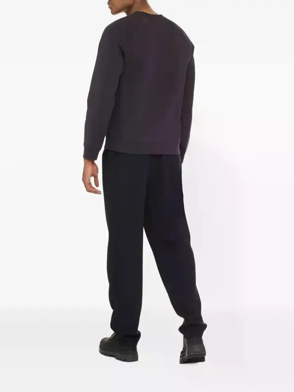 Giorgio Armani Logo-print Raglan-sleeve Sweater