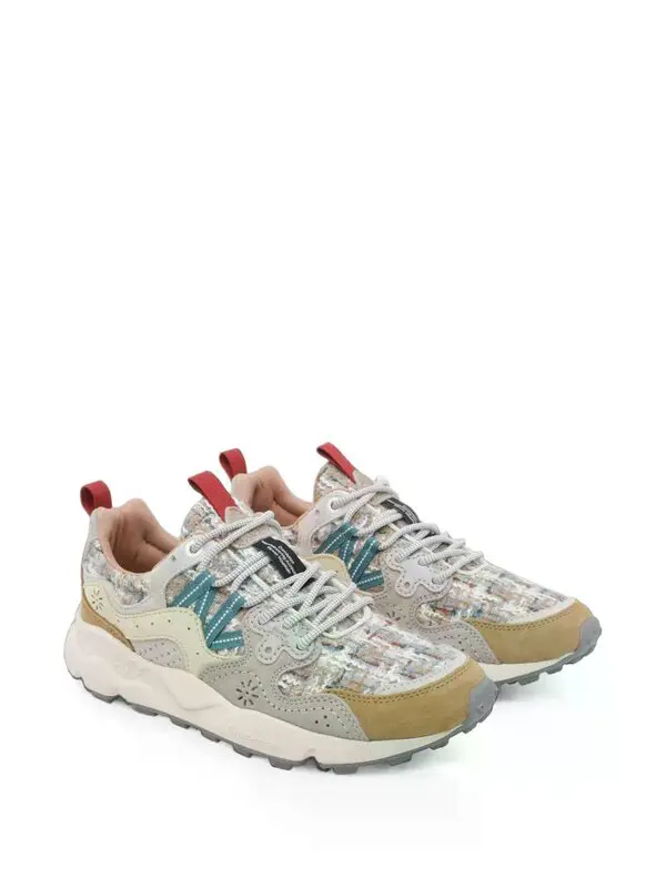 FLOWER MOUNTAIN Yamano 3 Bouclé-panelled Suede Sneakers