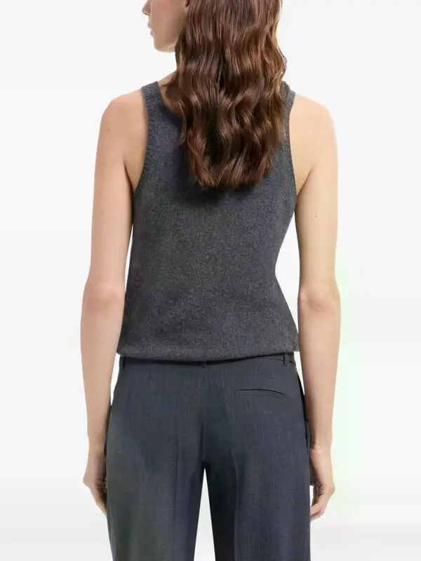 Elie Saab Lace-insert Knit Top