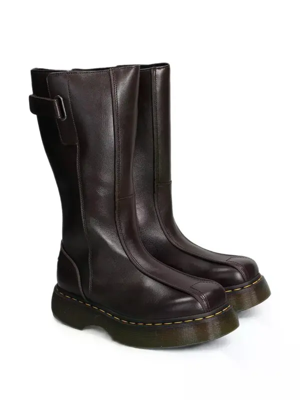 Dr. Martens Buzz Hi Gloss Buckle-detail Knee-high Boots
