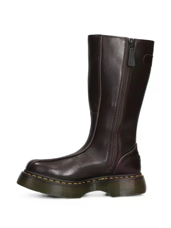Dr. Martens Buzz Hi Gloss Buckle-detail Knee-high Boots