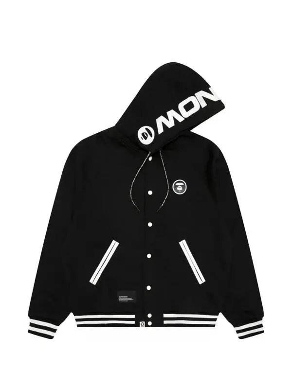 AAPE BY *A BATHING APE Aapenow Moonface Logo-patch Zip-up Hoodie