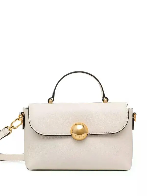 Furla Mini Moonlight Leather Tote Bag - Neutrals