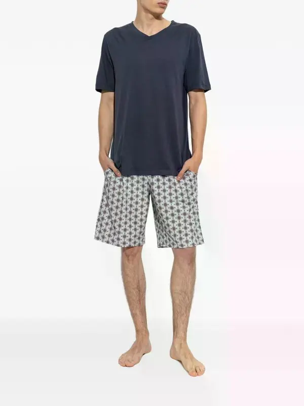 Hanro V-neck T-shirt Pyjama Set