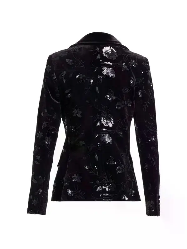 Elie Saab Sequin-embellished Embroidered Blazer
