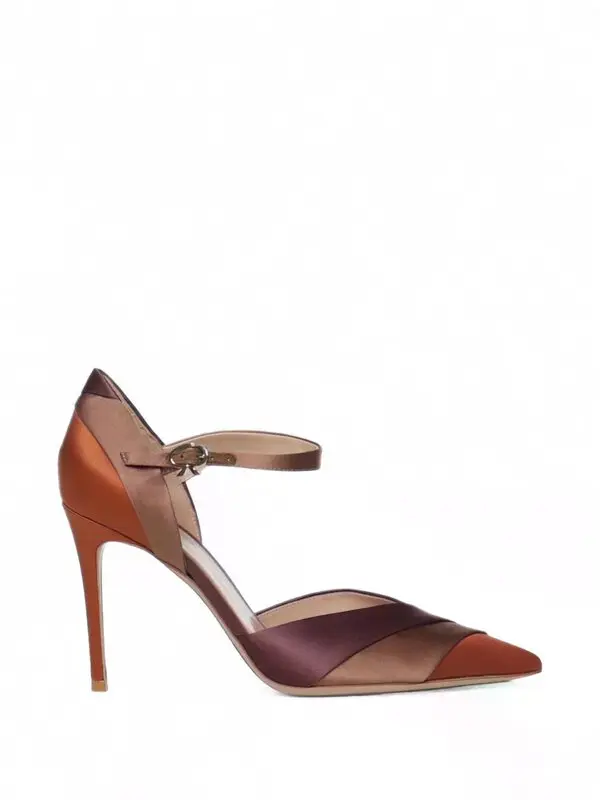 GIANVITO ROSSI Pointed-toe Buckled Heeled Pumps