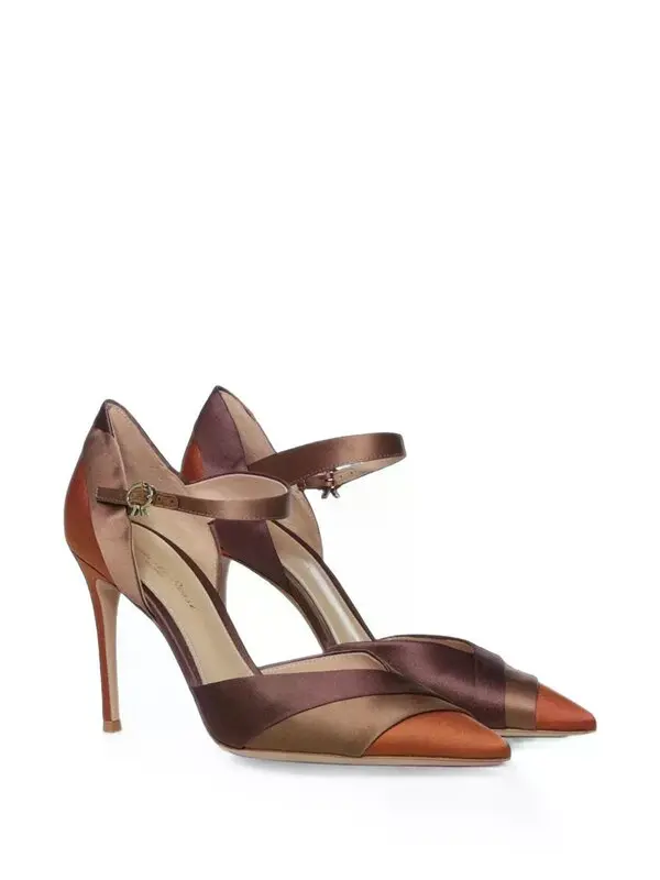 GIANVITO ROSSI Pointed-toe Buckled Heeled Pumps