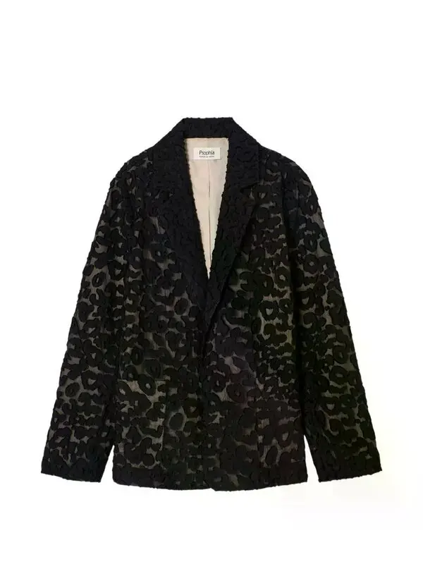 PSOPHIA Leopard-jacquard Blazer