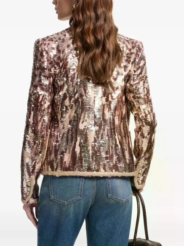 Elie Saab Sequin-embroidered Tweed Jacket