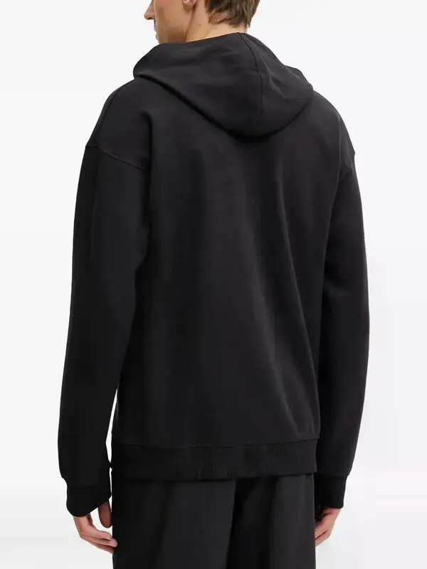 REEBOK Logo-print Pouch-pocket Hoodie