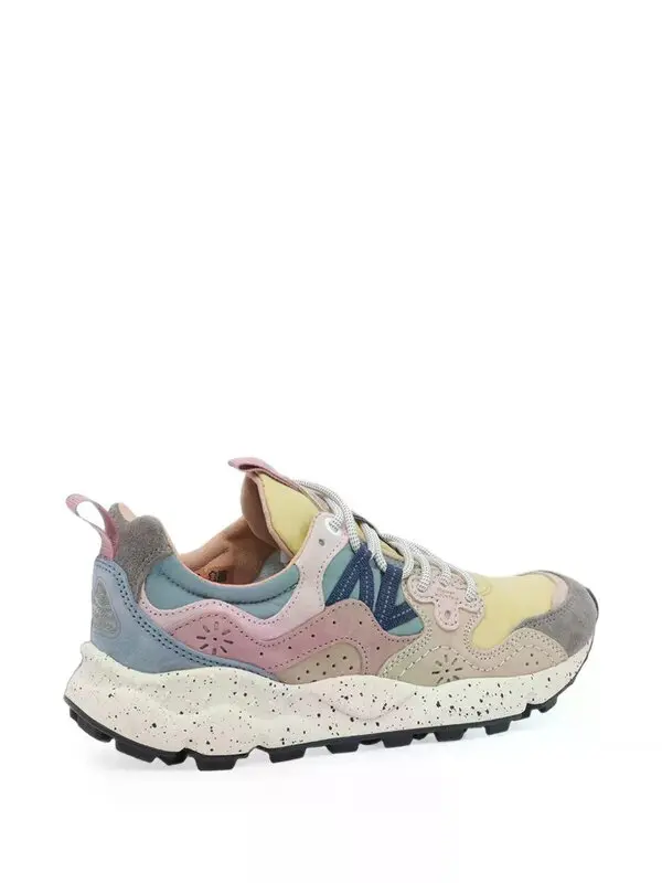 FLOWER MOUNTAIN Yamano 3 Perforated Panelled Sneakers - Neutrals