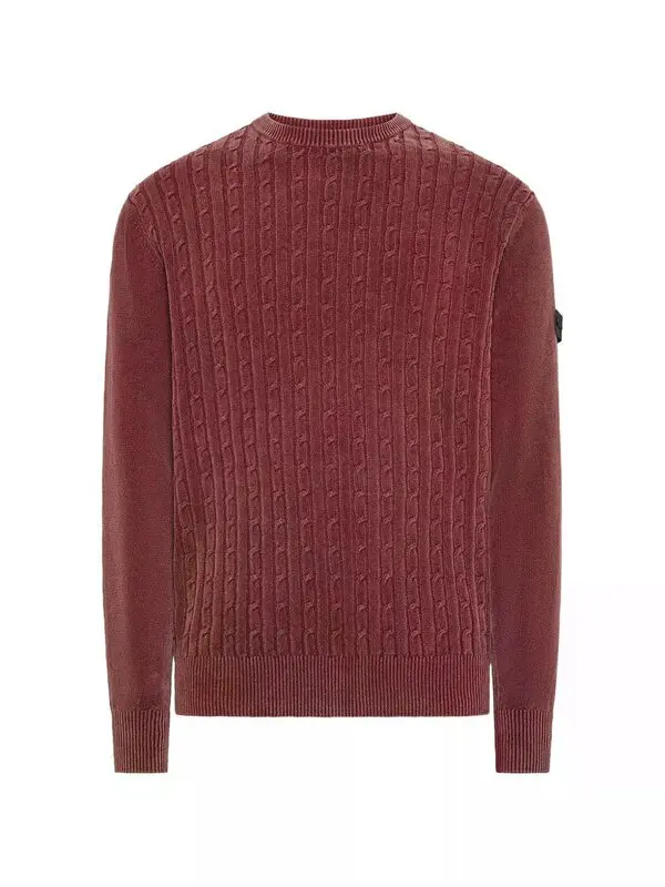Peuterey Cursa Cable-knit Cotton Sweater