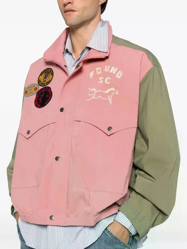 FOUND Patch-detail Panelled Windbreaker