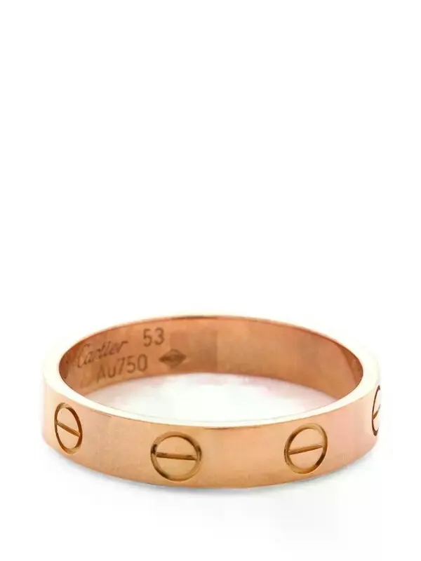 Cartier Love Wedding Band 18k Rose Gold Ring