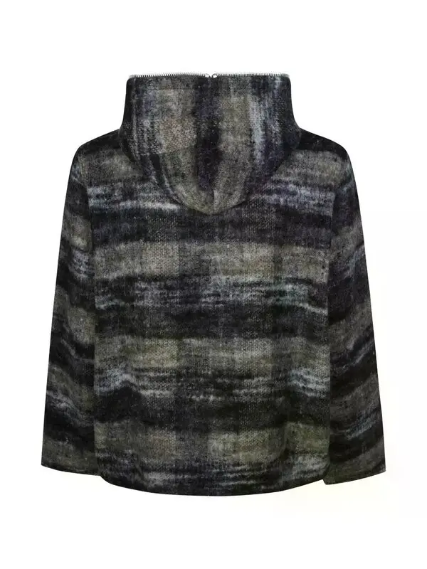 Our Legacy Check-pattern Zip-up Hoodie