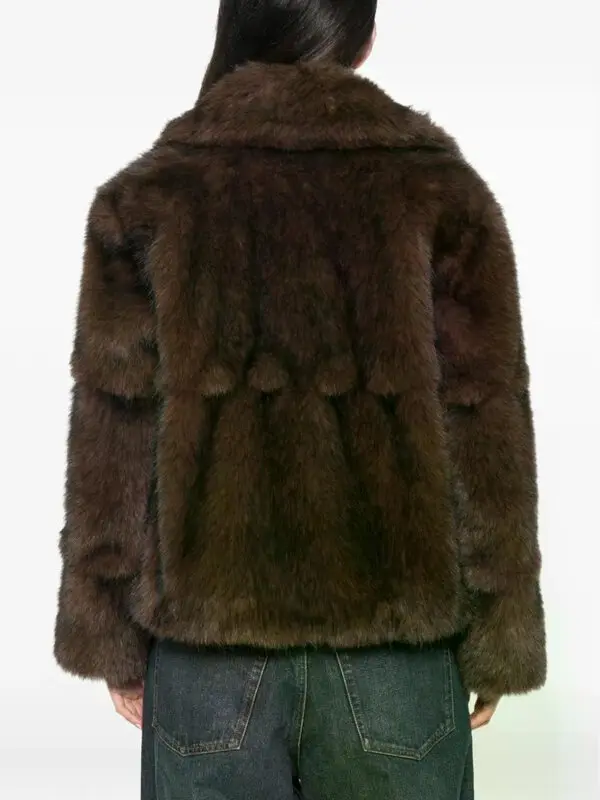 Ermanno Scervino Oversized-collar Faux-fur Jacket