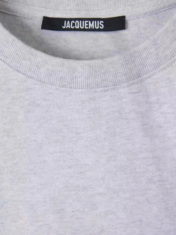 Jacquemus Logo-patch T-shirt - Grey