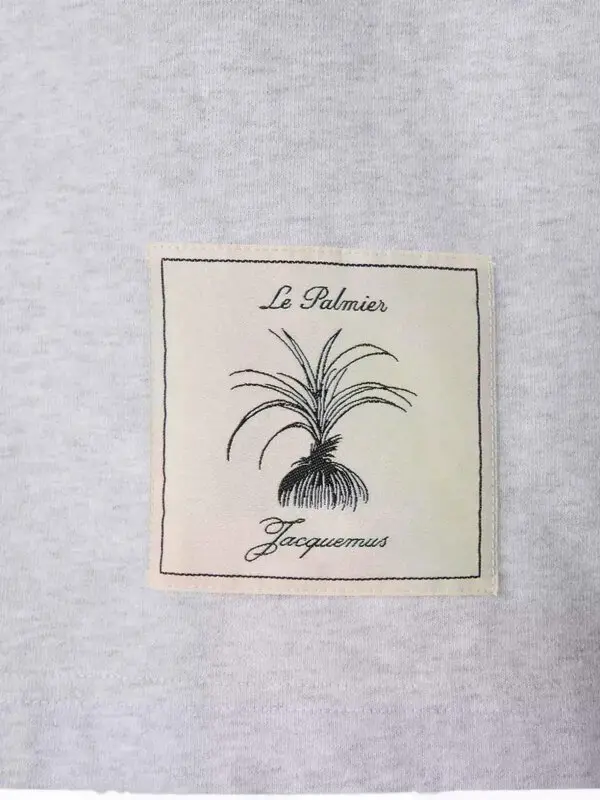 Jacquemus Logo-patch T-shirt - Grey