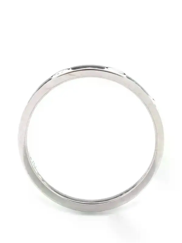 Cartier Love Wedding Band 1 Diamond 18k White Gold With Diamond Ring