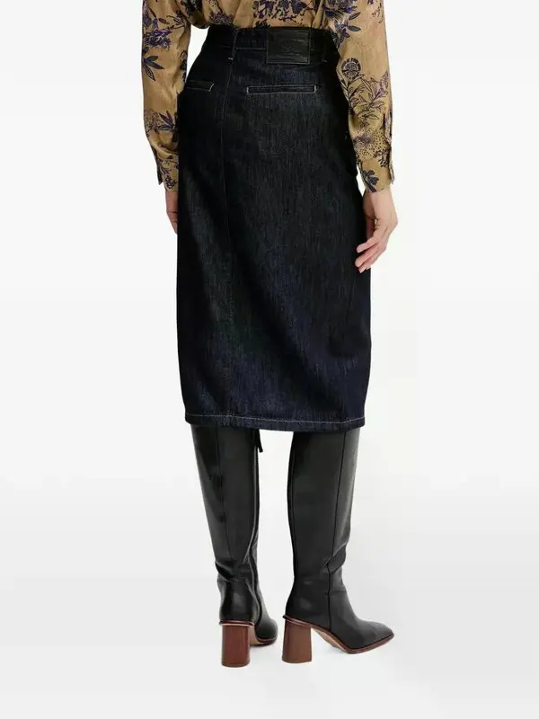 Sisley Front-slit Midi Skirt