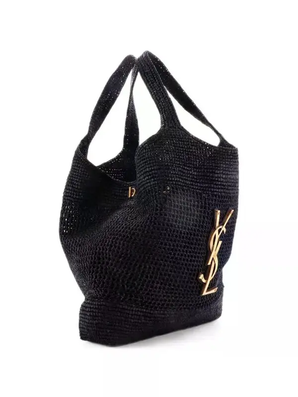Saint Laurent Icare Shopping Raffia Maxi Tote Bag
