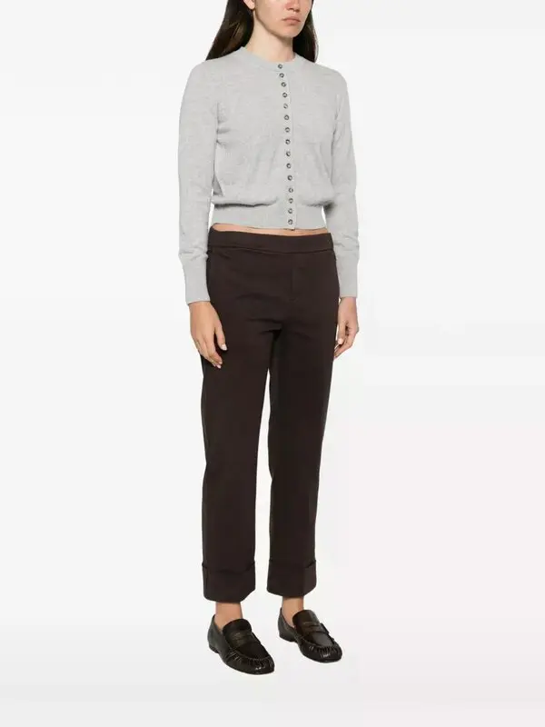 Alpha Studio Button-up Crew-neck Cardigan
