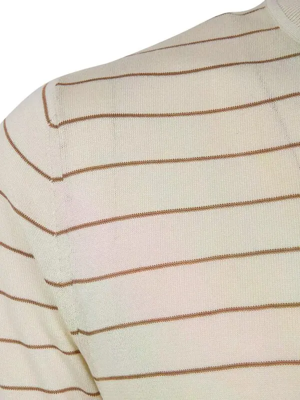 LARDINI Striped Knit T-shirt