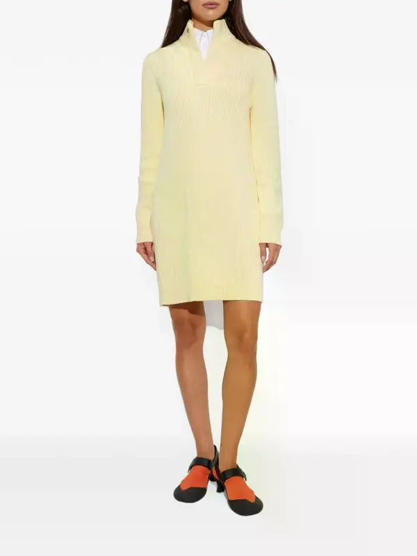 Loewe Ribbed-knit Layered-effect Mini Dress
