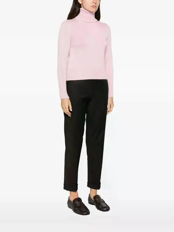 Alpha Studio Roll-neck Knitted Sweater - Pink