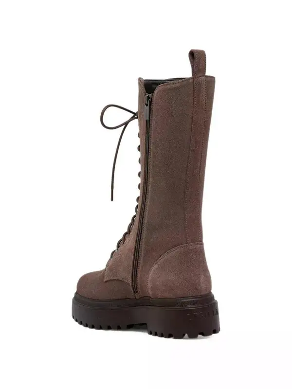 LE SILLA Lace-up Suede Boots