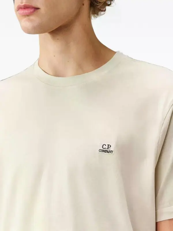 C.P. COMPANY 30/1 Jersey Short-sleeve Logo Patch T-shirt