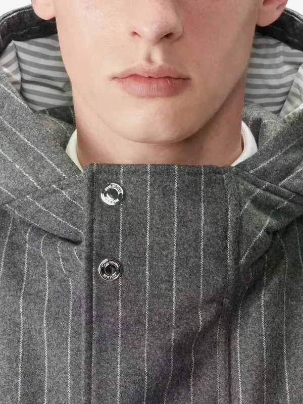 Thom Browne Browne 65 Flannel Cropped Football Parka