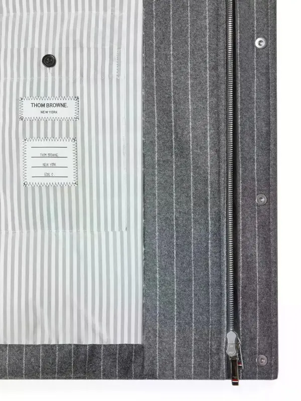 Thom Browne Browne 65 Flannel Cropped Football Parka