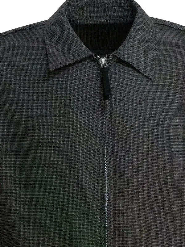 Comme Des Garçons Micro-check Zip-up Jacket