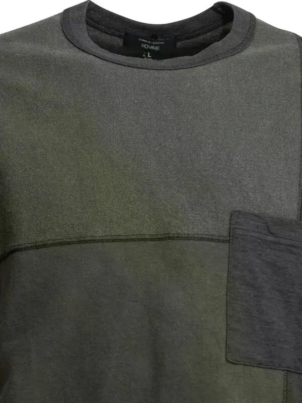Comme Des Garçons Patchwork Chest-pocket T-shirt