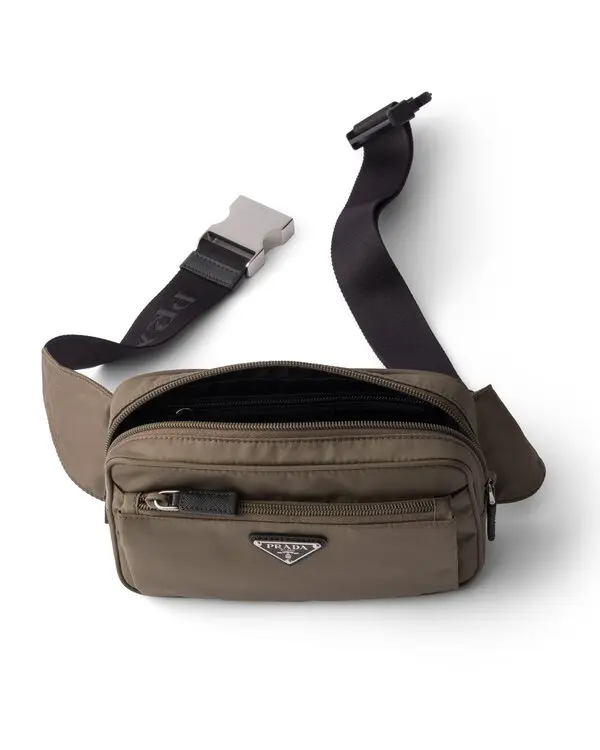 Prada Re-nylon And Saffiano Leather Belt Bag
