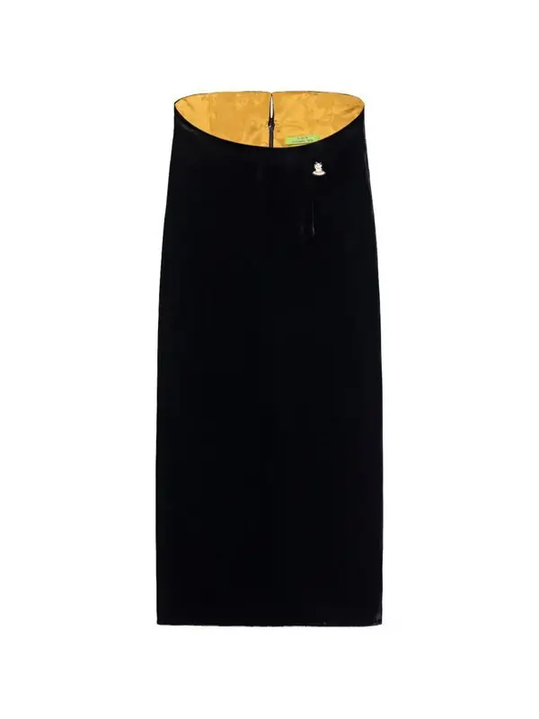 Shanghai Tang Meow Meow Midi Skirt