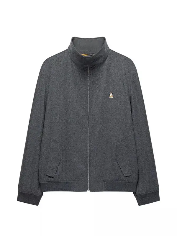 Shanghai Tang Meow Meow Chenman-patch Zipped Jacket