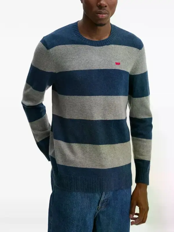 LEVI'S Original Housemark Striped Logo-patch Sweater