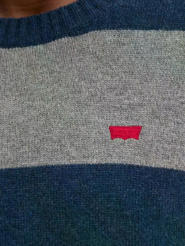 LEVI'S Original Housemark Striped Logo-patch Sweater