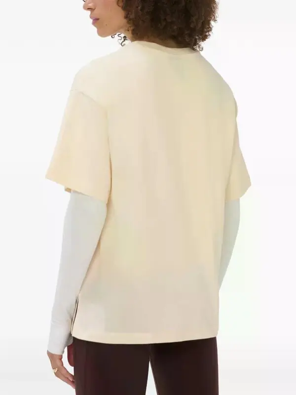 Sweaty Betty Logo-embossed Side-slit T-shirt