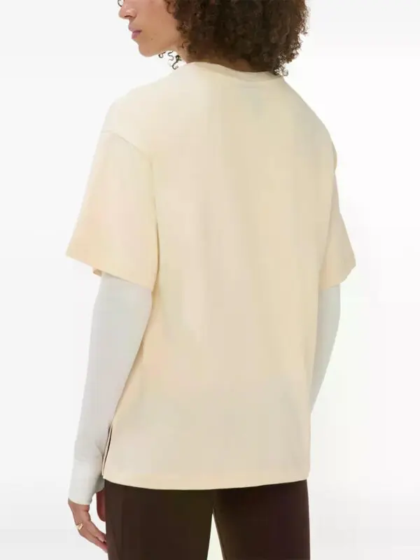 Sweaty Betty Logo-embossed Side-slit T-shirt